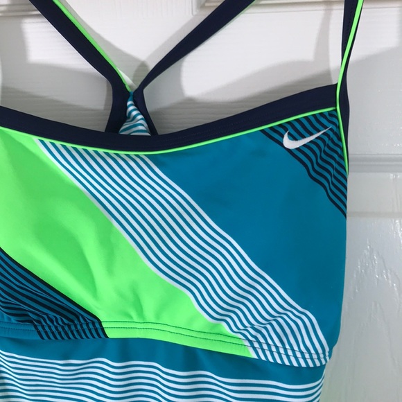 Nike | Swim | Nwt Nike Multi Striped One Piece Bathing Suit | Poshmark
